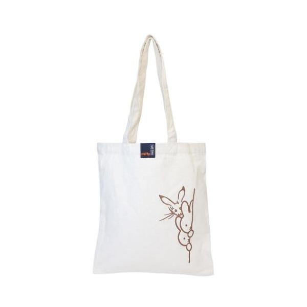 通勤 通学に大活躍ディックブルーナの人気絵本[miffy/ミッフィーちゃん]グッズにまたまた可愛いnewアイテム登場こちらはかわいい[トートバッグ]内ポケット付きで使いやすいA4サイズのノートやペットボトルなどしっかり収納できます他にもかわ...