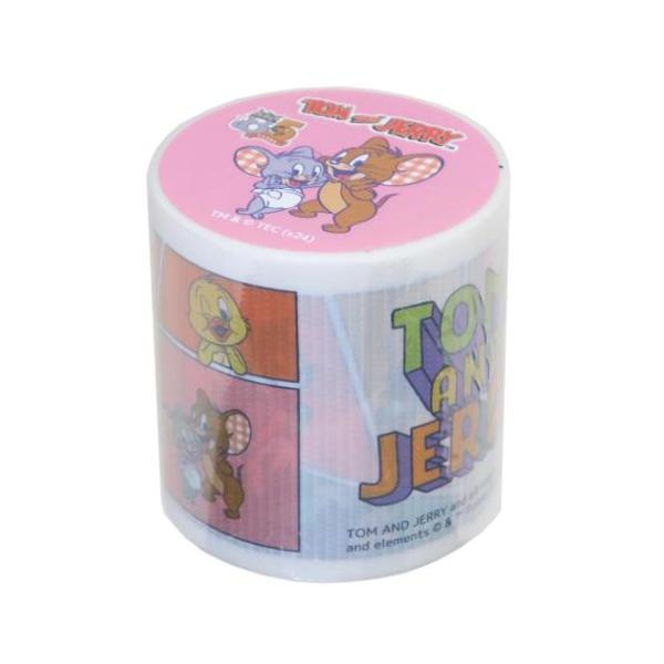 おしゃれ マスキングテープ テープ デザイン 文具大人気トム＆ジェリーグッズにまたまた可愛いnewアイテム登場こちらはいろんなところをデコれる進化型マスキングテープ[YOJO TAPE]45mmの幅広タイプで水にも強いPETクロス素材手でも...