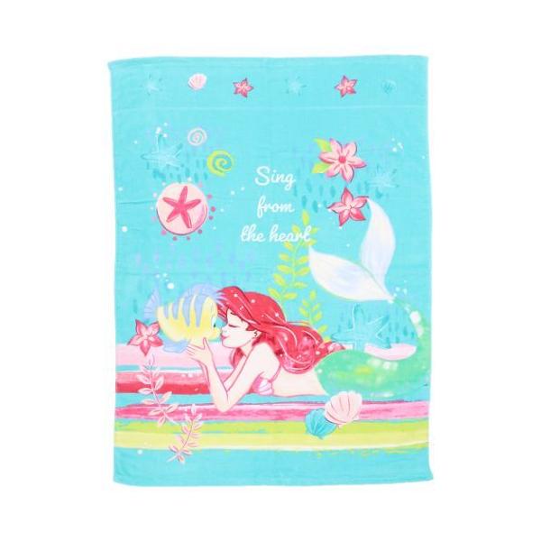生活雑貨 寝具 ブランケット おしゃれ 一人暮らし 模様替えディズニープリンセス[Little Mermaid/アリエル]の可愛らしい新作タオルシリーズこちらはキッズたちが大喜び間違いナシの可愛い[お昼寝ケット]お子様のお休みタイムはもちろ...