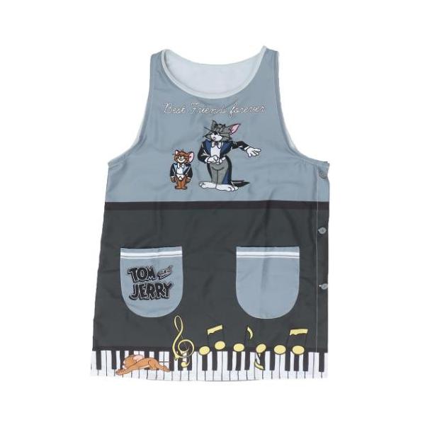 料理 一人暮らし おしゃれ キッチン雑貨 生活雑貨大人気トム＆ジェリーにまたまた可愛いnewアイテム登場おうち時間にぴったりなかわいいエプロンシリーズこちらは作業がしやすくすぽっとかぶれる保育士さん型[かっぽう着型エプロン]上からかぶるスタ...