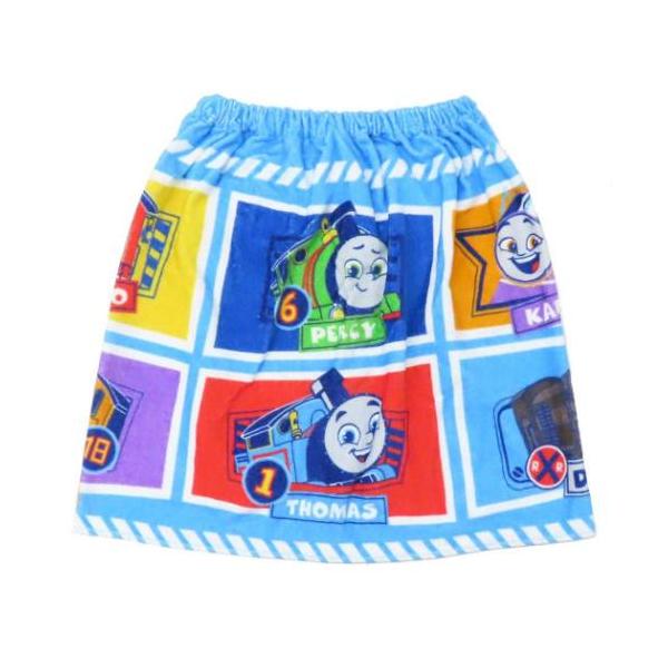 生活雑貨 おしゃれ タオル ギフトに 贈り物  プレゼント男の子大好き[Thomas＆Friends]のタオルシリーズこちらは海やプールのレジャー、お風呂上がりに大活躍の[マキマキタオル]ゴムとスナップが付いているのでスカートやポンチョのよ...