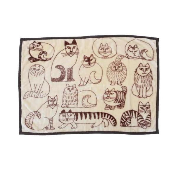 生活雑貨 寝具 ブランケット おしゃれ 一人暮らし 模様替えスウェーデンの世界的な陶芸デザイナー[Lisa Larson/リサラーソン]のかわいいウォーマー雑貨シリーズこちらはふわふわの肌触りの[マイヤーブランケット]思わず頬ずりしたくなる...