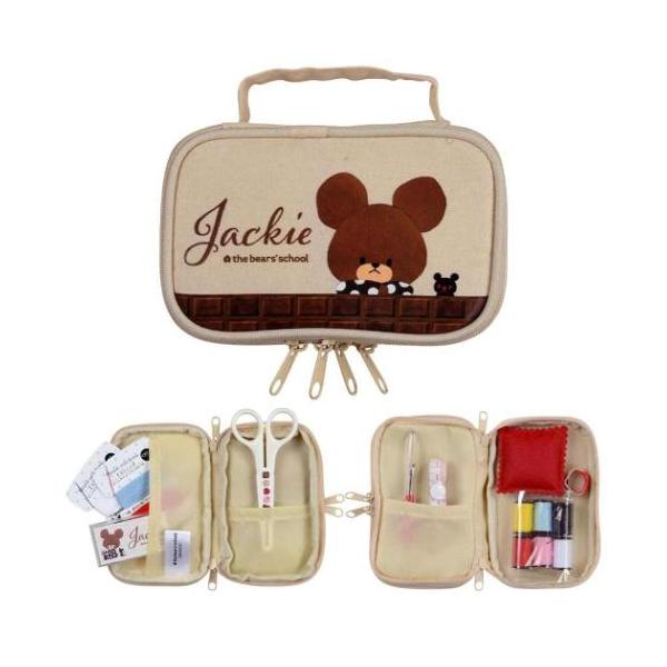 生活雑貨 おしゃれ 趣味 手芸 お祝い ギフトに 日用雑貨ベストセラー絵本[the bear's school/くまのがっこう]グッズにまたまた可愛いnewアイテム登場こちらは携帯にも便利なポーチタイプの[ソーイングセット]ポーチタイプのケ...