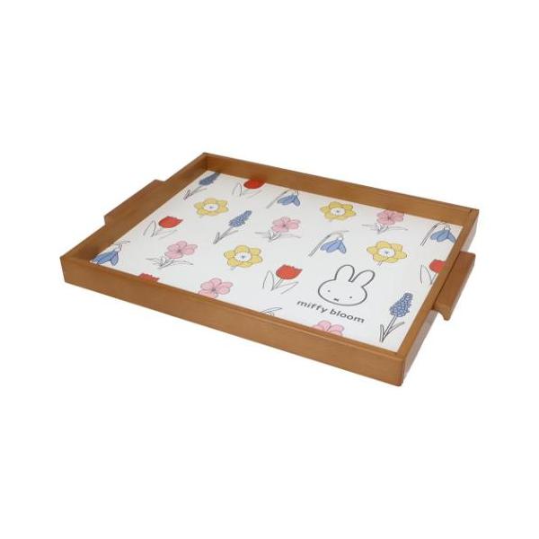 料理 一人暮らし おしゃれ 社会人 生活雑貨ディックブルーナの人気絵本[miffy/ミッフィーちゃん]グッズにまたまた可愛いnewアイテム登場こちらはナチュラルな木の風合いがかわいい[ウッドトレーLサイズ]薄型で使いやすい大き目サイズかわい...