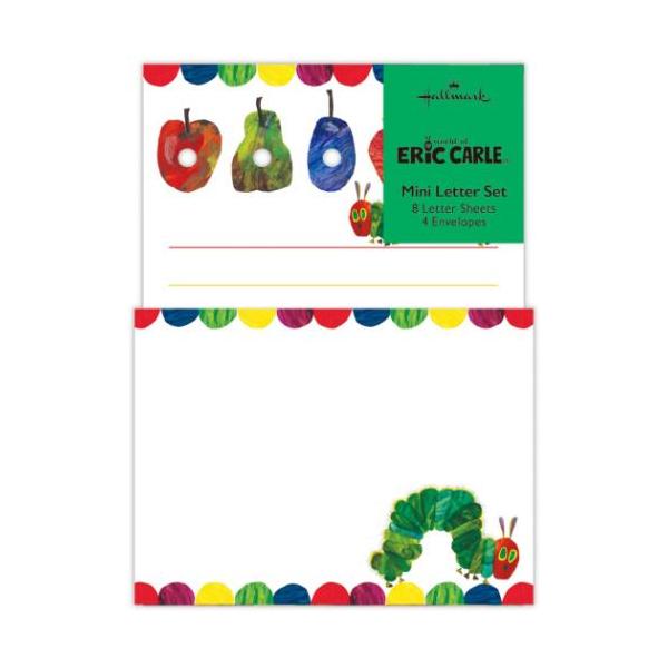 手紙 デザイン レターセット おしゃれ デザイン メッセージ世界中で愛されているエリックカールの代表作 はらぺこあおむし（The Very Hungry Caterpillar） が、色彩豊かなミニレターセットになって登場！ りんごや梨、い...