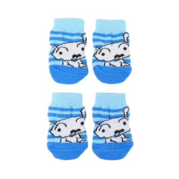 普段持ち歩く日用雑貨もお気に入りでそろえよう大人気アニメ[クレヨンしんちゃん]グッズにまたまた可愛いnewアイテム登場こちらはとってもかわいい[ペット用ソックス 4枚1セット]滑り止め加工がされているので室内での滑り止めやお散歩に使用できま...