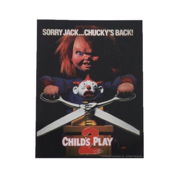 「メール便可」おしゃれ シール デザイン 文具 文房具 新入学 新学期ホラームービーで人気の[CHUCKY/チャッキー]がグッズになって登場こちらはとってもかわいい[ダイカットステッカー]大きめサイズの耐水仕様なので、バイクや自転車などの屋...