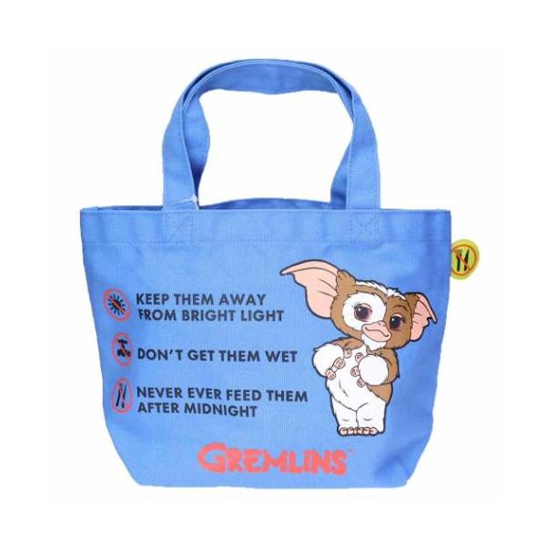 お弁当箱を持ち運ぶのに便利大人気映画キャラクター[グレムリン/ギズモ]のお洒落なファッションアイテムこちらは[マチ付きコットンバッグ]お散歩などちょっとしたおでかけに便利なミニトートお弁当や水筒を入れて持ち歩けるランチバッグやサブバッグとし...