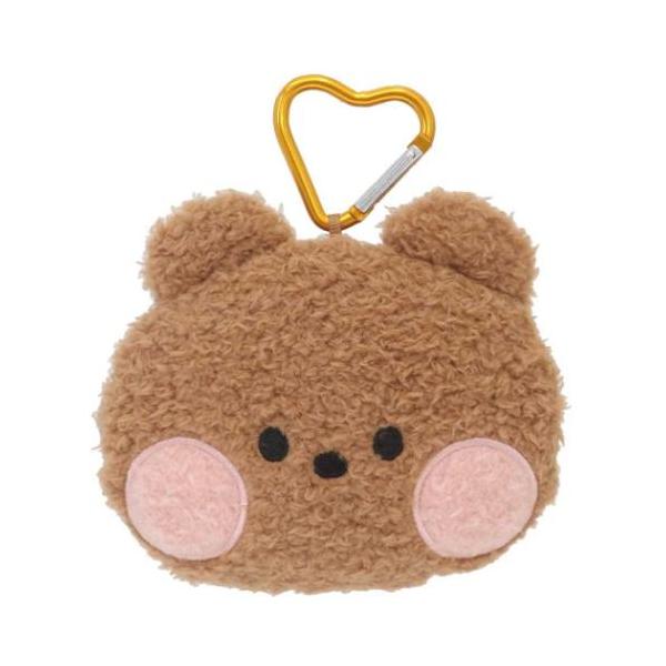 毎日使うものだからこそこだわりを 大人可愛い女性向け雑貨不思議な可愛さが魅力の[LINE FRIENDS minini]グッズにまたまた可愛いnewアイテム登場こちらはかわいい[カラビナ付きフェイスポーチ]リップなどの小物を収納できて便利ハ...