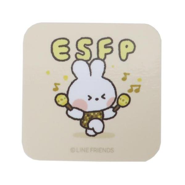 おしゃれ シール デザイン 文具 文房具 新入学 新学期不思議な可愛さが魅力の[LINE FRIENDS minini]グッズにまたまた可愛いnewアイテム登場こちらは定番人気アイテム[ステッカー]スマホやPCなどに貼ってデコっちゃおうほか...