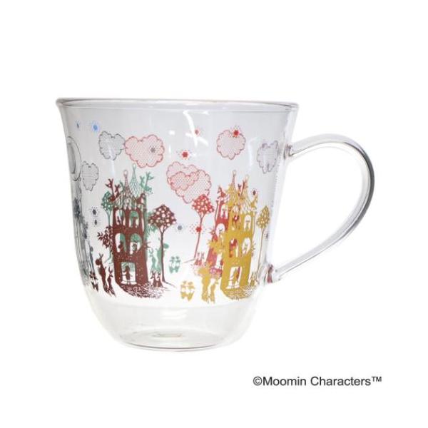食器 おしゃれ デザイン ギフトに キッチン お祝い 結婚祝い大人気[Moomin/ムーミン]グッズにまたまた可愛いnewアイテム登場こちらは使いやすい[耐熱マグ]耐熱ガラスで作られた透明なマグカップです温かい飲み物も冷たい飲み物にもお使い...