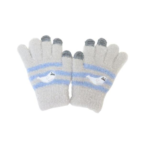 おしゃれでかわいいスマホケース＆iPhoneケース人気のスマホ手袋のキッズサイズ登場！親指、人差し指、中指にスマホ対応加工が施されていて、着けたままスマートフォンが操作可能な手袋です。もふもふっとした、とっても気持ち良い肌触り。かわいい動物...