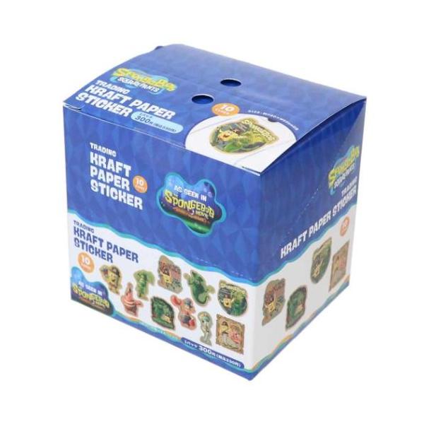 おしゃれ シール デザイン 文具 文房具 新入学 新学期大人気[スポンジボブ]グッズにまたまた可愛いnewアイテム登場こちらはキュートな[シークレットクラフトステッカー]スマホやタブレット、文具のデコレーションにぴったりデザインはデザインは...