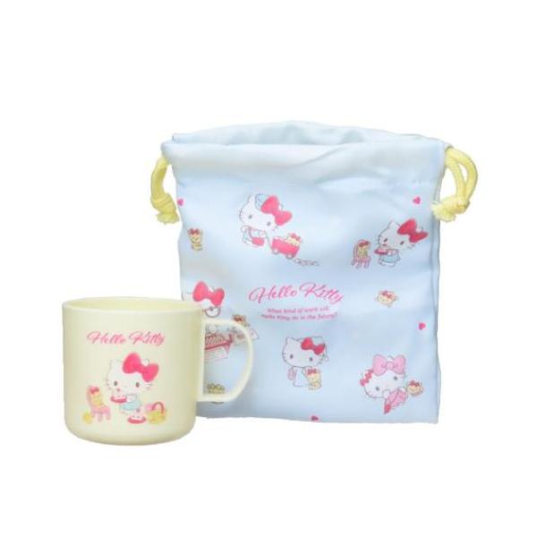 キッズ大人気サンリオキャラクターグッズにまたまた可愛いnewアイテム登場こちらはかわいい[プラコップ＆巾着セット]コップにぴったりの巾着がセットになりましたデザインいろいろあるのでお気に入りをみつけてくださいサイズ：（巾着）約155x170...