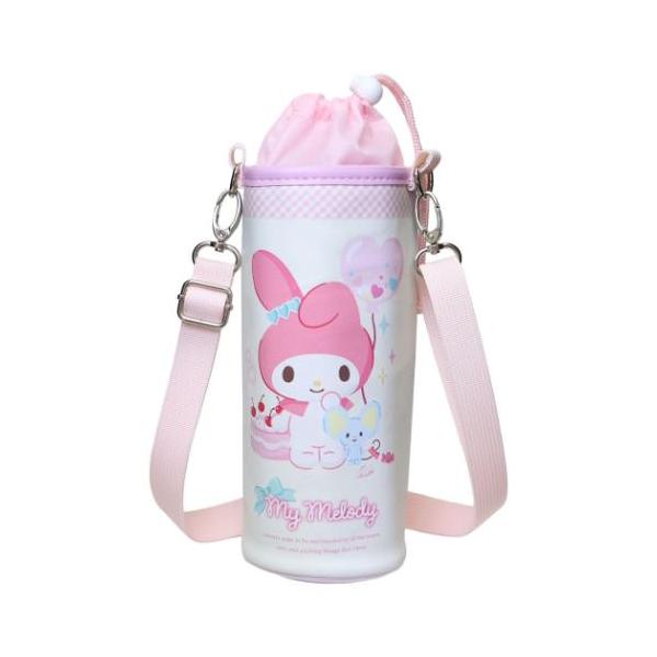 弁当 おしゃれ 生活雑貨　仕事 一人暮らし 社会人大人気サンリオキャラクターからまたまた可愛いアイテム登場こちらはおでかけにぴったりな[ペットボトルホルダー]ステンレスボトルや水筒も入る、少し大きめのペットボトルカバーです内側アルミ蒸着仕様...