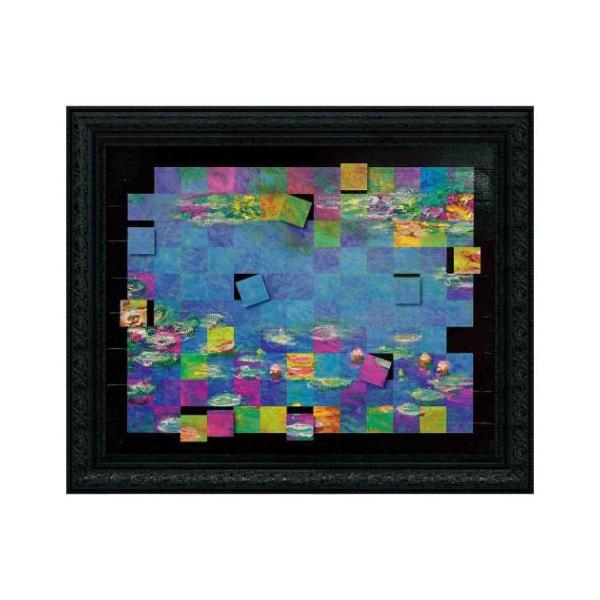 「取寄品」 お祝い ギフトに おしゃれ アート インテリア 贈り物作家：モネ/フランス男性作家人気の名画にカラフルなモザイク加工を施したアートです。一際目を引くモダンアートへ進化したスペシャルなアートをゴージャスなフレームにセットしました。...