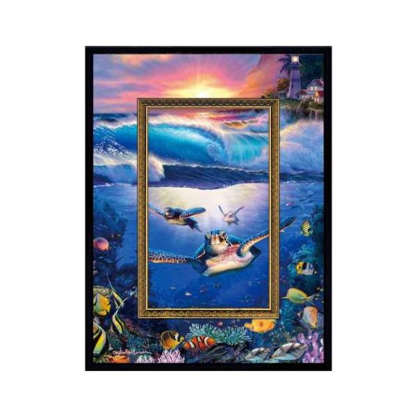 「取寄品」 お祝い ギフトに おしゃれ アート インテリア 贈り物作家：クリスチャン リース ラッセン/アメリカ男性作家鮮やかで美しいクリスチャン リース ラッセンの世界がフレームまで広がるダイナミックなアートになりました！コンパクトなS、...