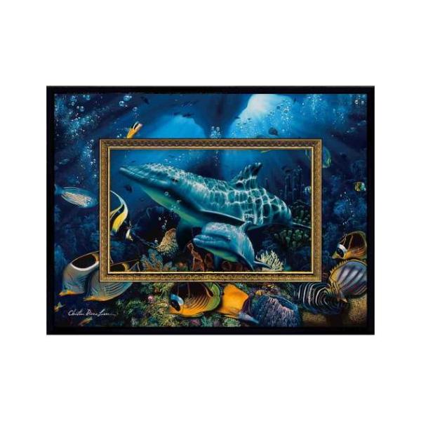 「取寄品」 お祝い ギフトに おしゃれ アート インテリア 贈り物作家：クリスチャン リース ラッセン/アメリカ男性作家鮮やかで美しいクリスチャン リース ラッセンの世界がフレームまで広がるダイナミックなアートになりました！コンパクトなS、...