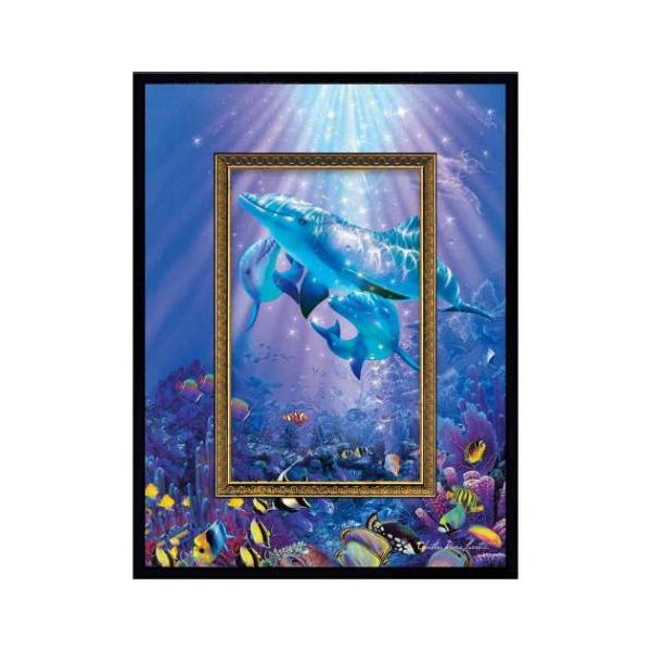 「取寄品」 お祝い ギフトに おしゃれ アート インテリア 贈り物作家：クリスチャン リース ラッセン/アメリカ男性作家鮮やかで美しいクリスチャン リース ラッセンの世界がフレームまで広がるダイナミックなアートになりました！コンパクトなS、...