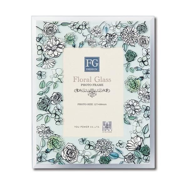 「取寄品」 書類 整理 収納 クリップ 文具 文房具 おしゃれ 雑貨ガラスのフォトフレームに、透明感ある水彩画の花や風に揺れる野花をアレンジ。繊細な色使いが優しく空間を飾ります。・サイズ：約W16xH20xD1cm・重量：約0.4kg・材質...