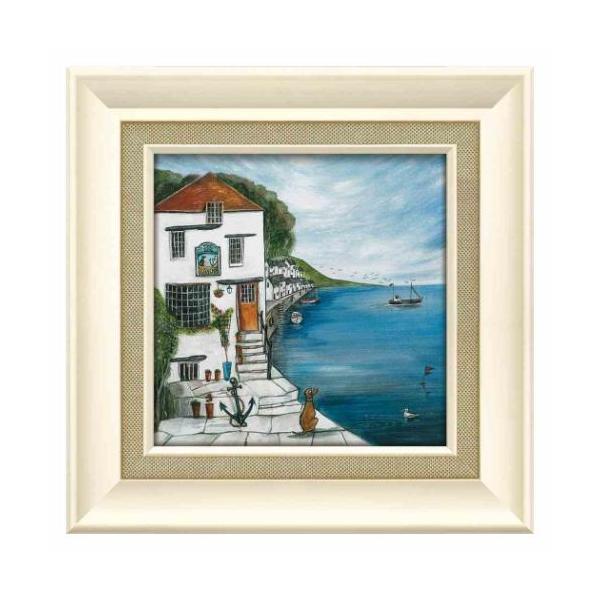 「取寄品」 お祝い ギフトに おしゃれ アート インテリア 贈り物作家：ジョーラム/イギリス女性作家ジョーラムの愛する犬ティンカーと海、空、ガーデンをテーマとした爽やかで素朴さを感じられるアートサイズ：約235x235x18mm重量：約0....