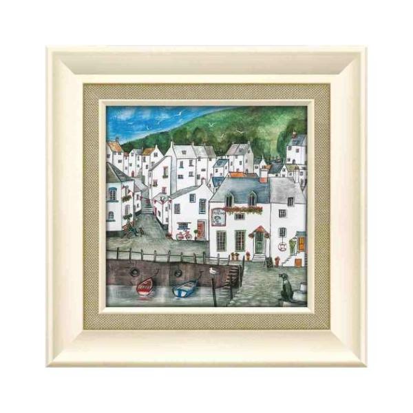 「取寄品」 お祝い ギフトに おしゃれ アート インテリア 贈り物作家：ジョーラム/イギリス女性作家ジョーラムの愛する犬ティンカーと海、空、ガーデンをテーマとした爽やかで素朴さを感じられるアートサイズ：約235x235x18mm重量：約0....