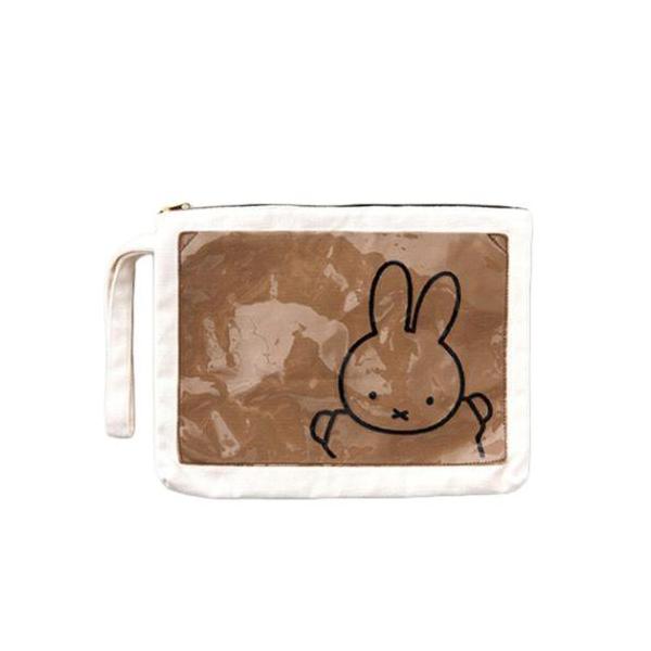 アウドドアを楽しく便利にディックブルーナの人気絵本[miffy/ミッフィーちゃん]グッズにまたまた可愛いnewアイテム登場ミッフィーがプリントされたカラフルなポケットがとっても可愛い！「P-BAG」シリーズです。メイク用品をまとめたり、文房...