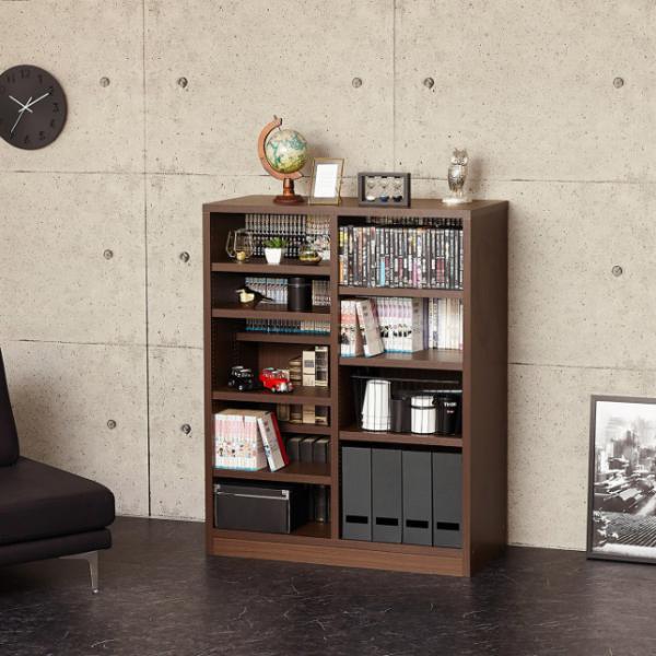 【送料について】送料無料※以下の地域は上記送料に加えて別途送料が必要になります。北海道・沖縄・離島(一部地域含む)：送料＋別途送料お見積り●商品詳細 -infomation-商品名国産　本棚サイズ(約)幅90×奥行43×高さ115cm材質プ...