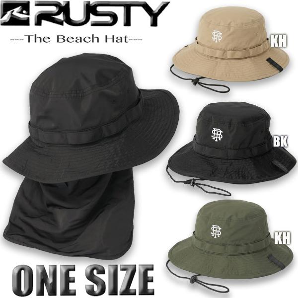【RUSTY/ラスティ】UPF50+＆サンシェード付き。水辺も街も快適な万能サーフハット。【INTRODUCTION】UPF50+・紫外線遮蔽率99%以上で強い日差しをしっかりガード。収納式サンシェードを備え、海やプールはもちろんアウトドア...