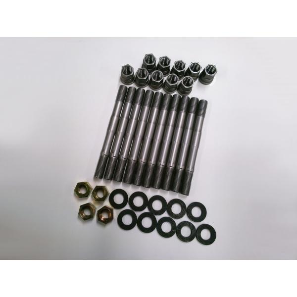 ■品名HEAD STUDS SET 4G634G63用ヘッドスタッドボルト■メーカーミツビシ / MITSUBISHI■適合4G63ランサーエボリューションEvo.4-9■材質・ボルト SNCM439 (WPC処理)・ナット SCM435引...