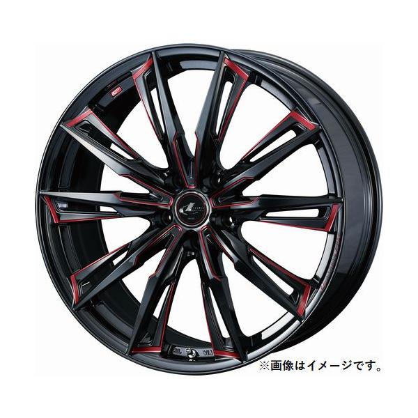WEDS LEONIS GX◇商品情報■定価(税抜)：￥48,500■品番：39357■色：BK/SC[RED]（ブラック/SCマシニング[レッド]）■サイズ：17インチ×7.0J ■インセット：42■孔数：5■PCD : 114.3  ■...