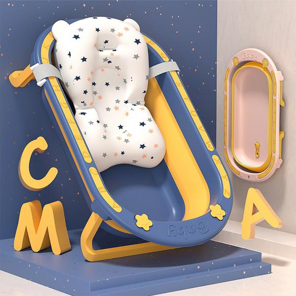 ■ブランド：VeroMan■素材バスタブ本体：PP/クッション：ポリドラゴン■カラーブルー×イエロー/ピンク×イエロー■サイズバスタブ展開サイズ：79cm×49cm×20cmバスタブ収納サイズ：69cm×41cm×10cmクッションサイズ：...