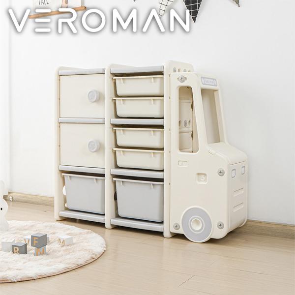 [ブランド]VEROMAN[セット内容]3段 2列[素材]プラスチック[サイズ]112cmx94cmx31.5cm[カラー]・ホワイト x グレー[特徴]・洋服や本などたっぷり収納できる収納ラックです。・シンプルなデザインで、どんなインテリ...