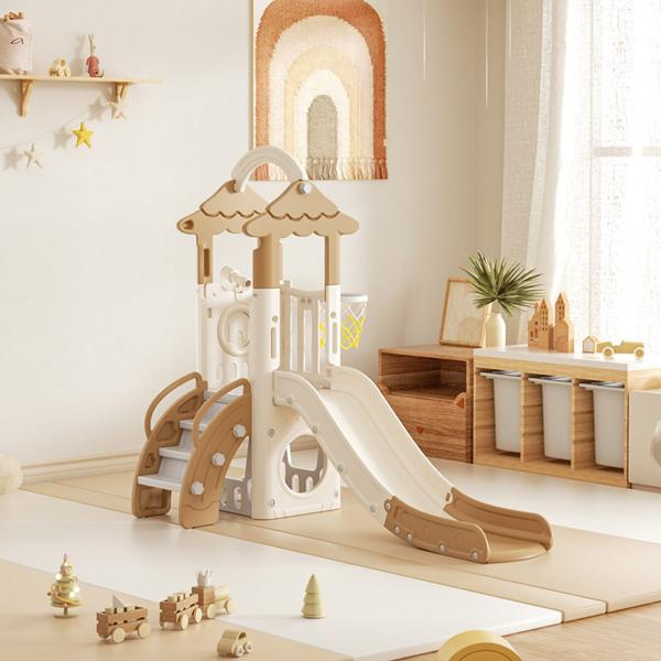 [ブランド]VEROMAN[セット内容]キッズ家具 1点[素材]高密度ポリエチレン[サイズ]幅70cm×高さ164cm×奥行き186cm滑り台160cm1段目までの高さ53cm[カラー]グリーン・ブラウン[特徴]・安全なHDPE素材を使用し...