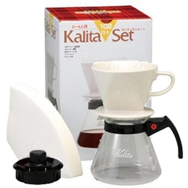 【発売日：2026年04月17日】Kalita カリタ ドリップセット＆ギフトセット 102-ロトセットNデカンタ＋ドリッパー＋ろ紙のスペシャル3点セット【商品詳細】化粧箱サイズ：140×138×213mm重量：820g2〜4人製セット内容...
