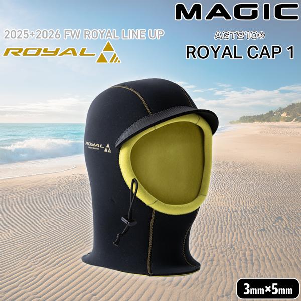 【正規取り扱い店】●BRAND：MAGIC(マジック)●品番：MAGIC-37510-2 ●品名：ROYAL 3/5mm CAP1 素材/AGT210●サイズ：S／M／L／XL ※参考SIZE(cm)／S=53-55, M=56-58, L...