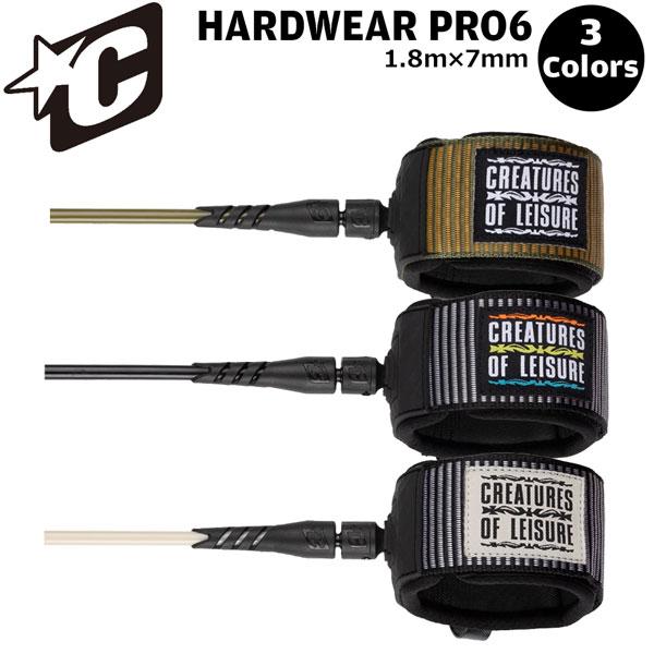 サーフィン リーシュコード クリエイチャー  CREATURES HARDWEAR  PRO 6 (1.8mx7mm)     ハードウェアコレクション ショートボード用 クリエイチャー CREATURES ミックファニング