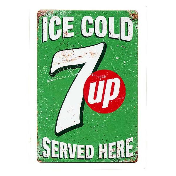 こちらは当店で通常ご紹介しております看板よりも小さめのサイズになります★こちらはサイズが約２０×３０センチのブリキの看板です(^^ ★錆びているように見えますが実際には錆びておりませんので、お部屋を汚すことなく飾っていただけます★詳しくは商...