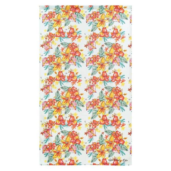 ハワイアンアートのオシャレな柄の「のれん」♪Goldfish Kiss（ゴールドフィッシュ キス）は、シアトル在住の芸術家であるサーフアーティストであるRebekah Steen（レベッカ スティーン）が手掛けるアートブランドです。そんなア...