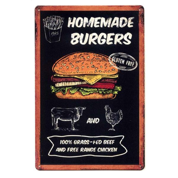 こちらは当店で通常ご紹介しております看板よりも小さめのサイズになります★こちらはサイズが約２０×３０センチのブリキの看板です(^^★錆びているように見えますが実際には錆びておりませんのでお部屋を汚すことなく使っていただけます★詳しくは商品説...