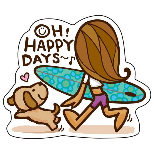 イラストレーターの中根麻利さんのデザインのステッカーです★ポップな夏をテーマにしたデザインがポップでかわいいですよね★こんなデザインだと色々な場所をデコできちゃいます♪★あなたもこんなステッカーを使ってみませんか！？★詳しくは商品説明欄をご...