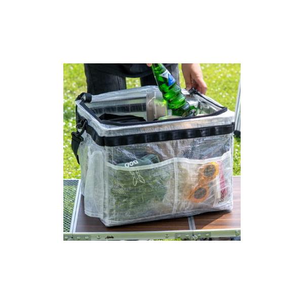 キャンプも釣りもピクニックもなにかしら荷物って増えがち。ある程度仕分けてある程度ざっくりと収納。がっつりではなくちょっと持ち運ぶ。そんなちょうどいい使い勝手の折りたたみボックスです。凸凹のない四角い形状なので荷物を整頓して入れやすいです。フ...
