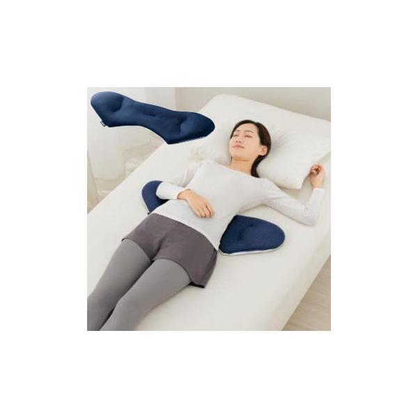 寝てる間に腰をケア！つらい起き上がりをスムーズにサポート！整形外科医と睡眠環境・寝具指導士 澤本和也氏、二人の専門家が共同監修。腰まくらで隙間を埋めて自然なS字形状を保ち腰への負担が少ない眠りをサポート。中材は弾力性と通気性を兼ねたソフトパ...