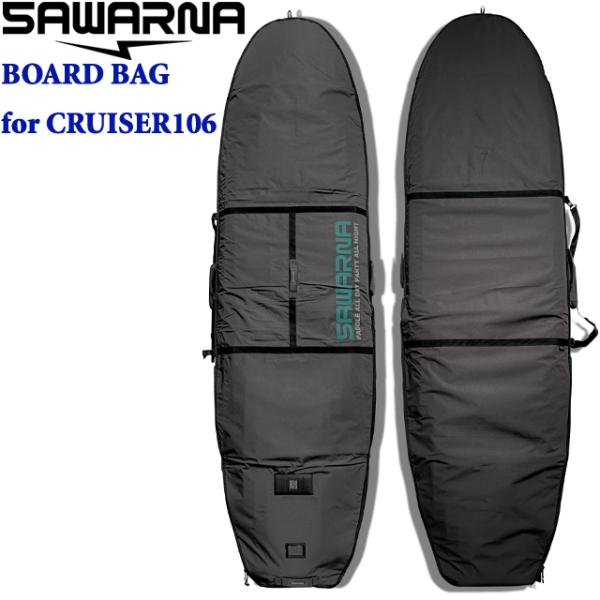 BOARD BAG for CRUISER106SIZE : 10'6" x 32"CRUISER106にピッタリなボードバッグです。持ち運びもキャリアへの積み込みも楽ちんです♪代金引換発送は出来ません。