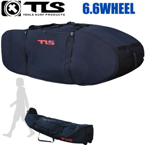 【 TLS 4/5 TRAVEL CASE WHEEL 6.6ft｜ウィール付きトラベルケース】■ 商品説明・最大5枚収納可能・8mm 衝撃吸収フォーム・強靭かつ軽量ナイロンファブリック・出し入れしやすいフルオープンジッパー・サーフボードデ...