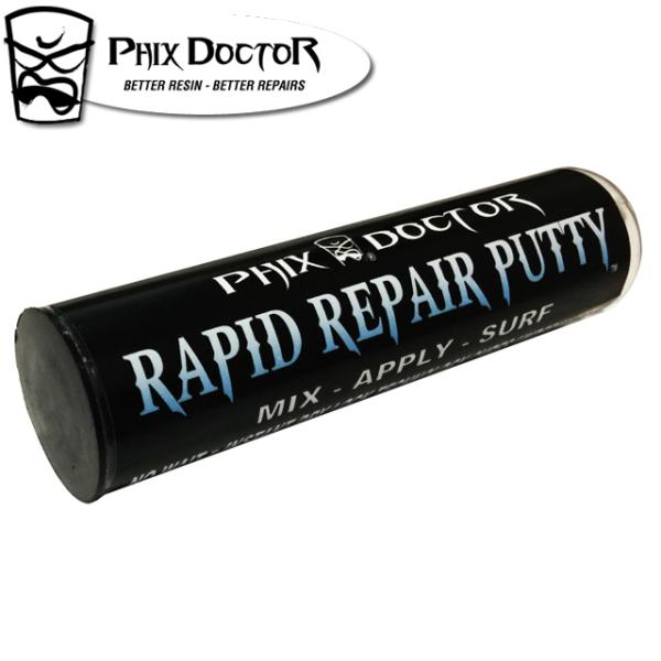 【 PHIX DOCTOR RAPID REPAIR PUTTY STICK】穴の大きさに合わせて詰めるだけのサーフボードパテ材。■ 仕様・エポキシ、PUどちらのボードでも使えるパティスティック・応急処置で即時に海に入ることが可能・1oz/...
