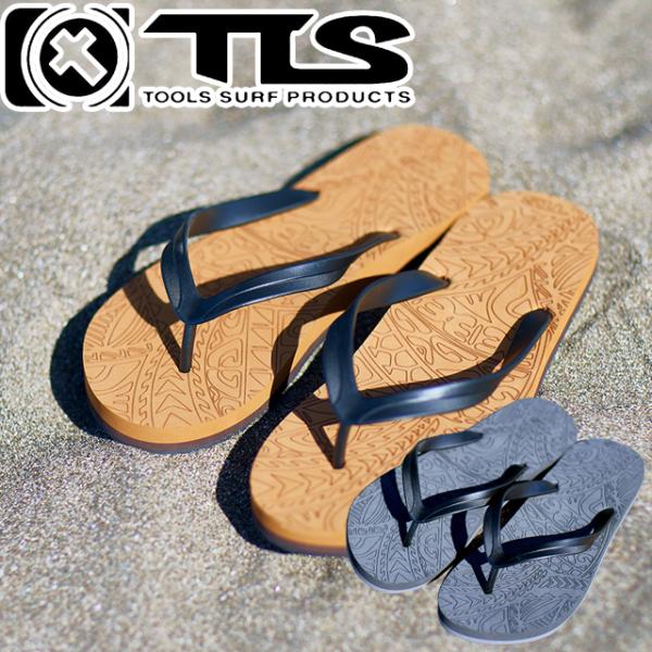 【TLS BEACH SANDAL（ツールス ビーチサンダル）】・タパ柄エスニックデザイン・表面は濡れても滑りにくい素材にエンボスデザインで防滑性能アップ・軽量速乾で、さらっとした肌触りのため、一日中履き続けても快適・土踏まずの形に合わせた...