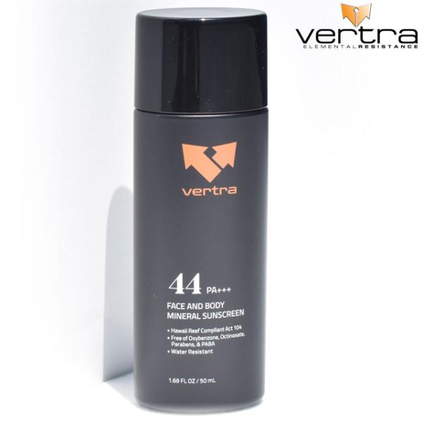 【VERTRA LOTION SPF 44 PA+++】FACE AND BODY MINERAL SUNSCREEN普段使いに適した日焼け止めローション■ 製品仕様・顔、ボディー用・SPF44 PA+++・ホワイト・保湿効果に優れた配合・...