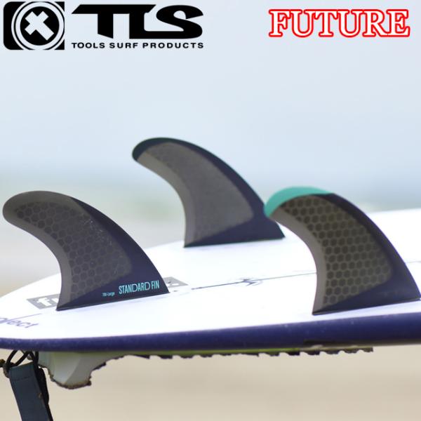 【TLS STANDARD FIN TRI-LARGE FUTURE-TAB】トライフィンセット ラージSRS TOP FOIL FIN SYSTEM で培った技術とノウハウを継承したモデル。オールラウンドのビーチブレイク用に開発され、小波...