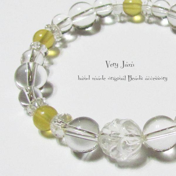 【手作り】天然石パワーストーンブレスレット天然石水晶にみずみずしい明るさを感じるイエローオパール。オパールという名前は、発見されたときに美しく光沢を放っていたことから、ラテン語で”宝石”を意味する”opalus”に由来するという説と、サンス...